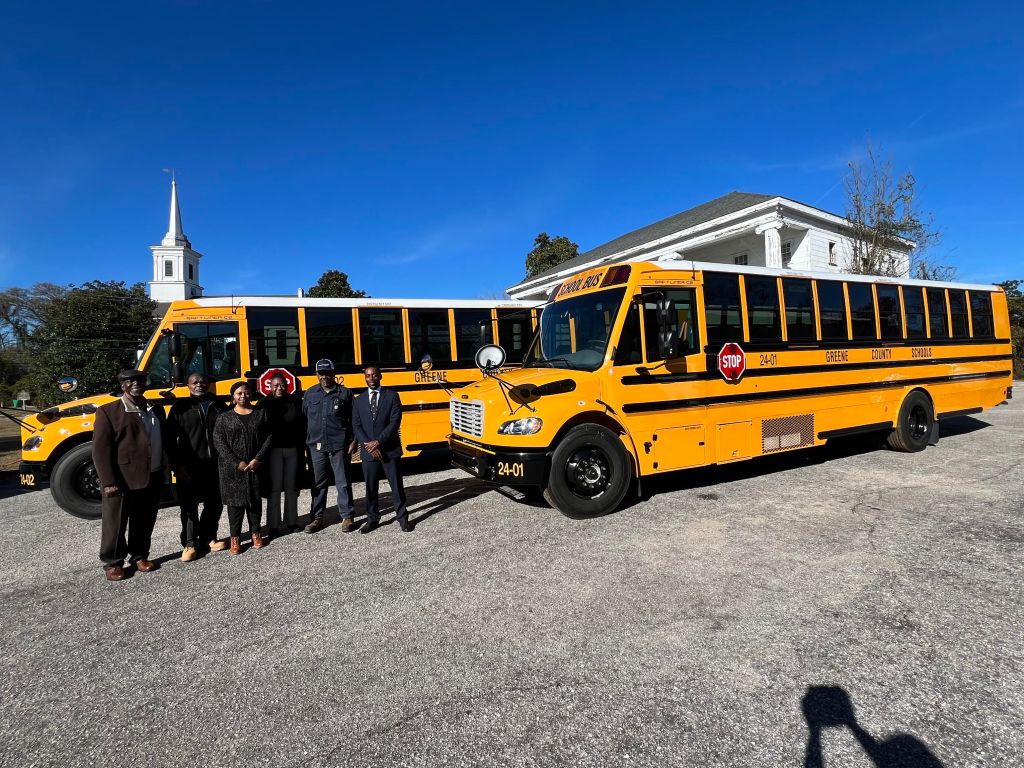 Board of Education receives two school buses; four additional buses ...