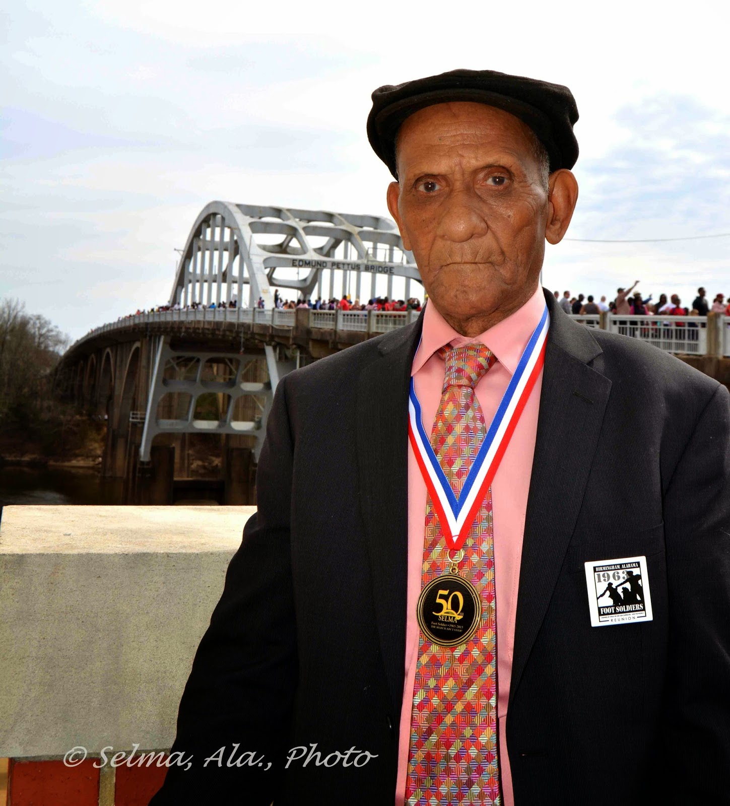 Oldest living Foot Soldier, George Sallie, crosses bridge for last time ...