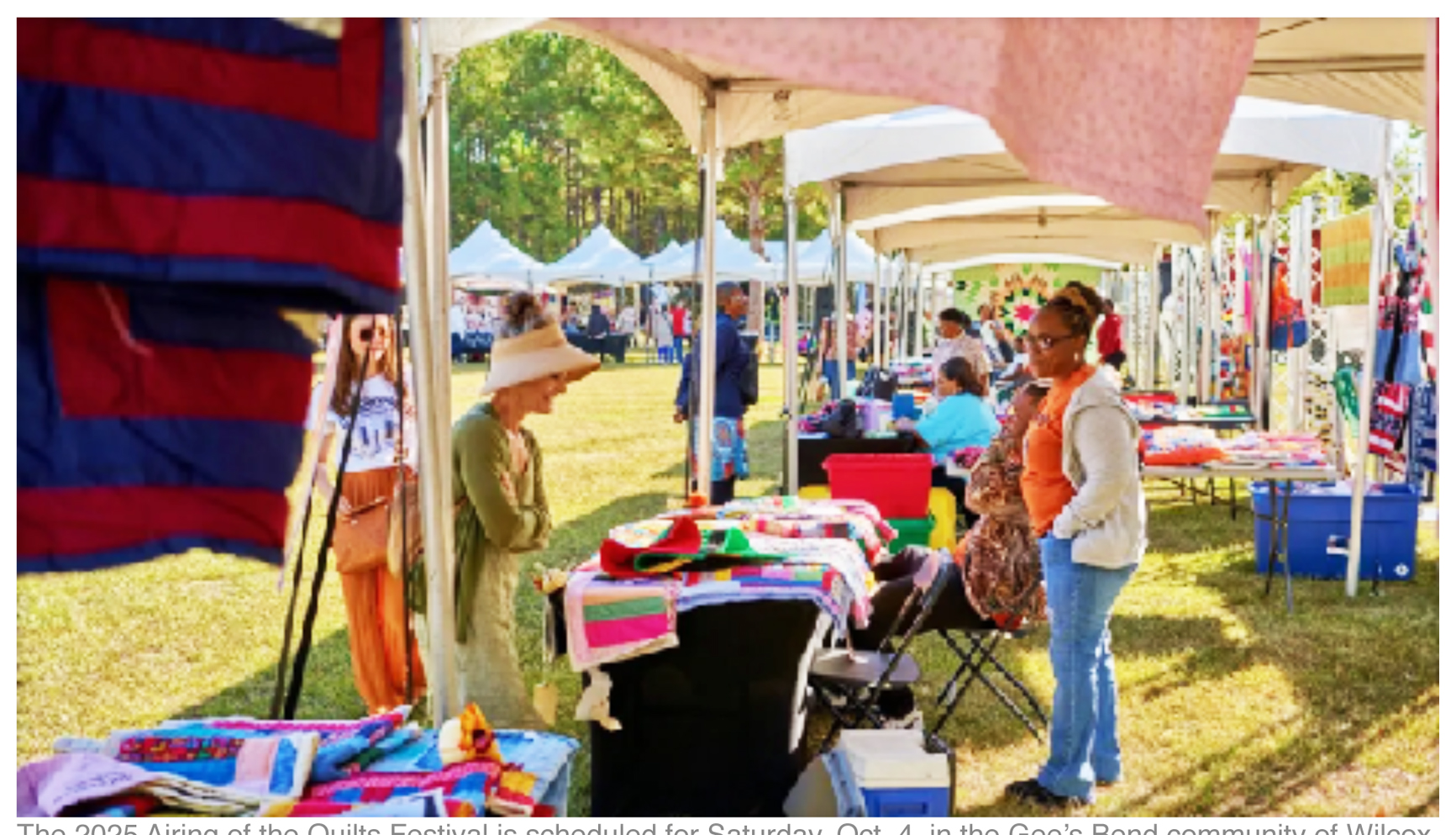 2025 Airing of the Quilts Festival to be held October 4, in Gee’s Bend ...